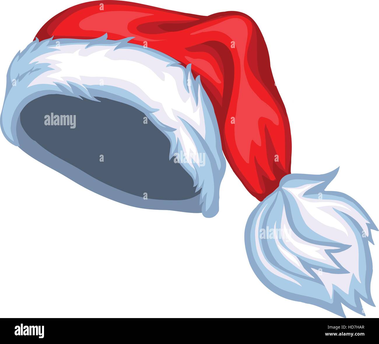 Santa Hat cartoon vector illustration in eps 10 Stock Vector Image ...