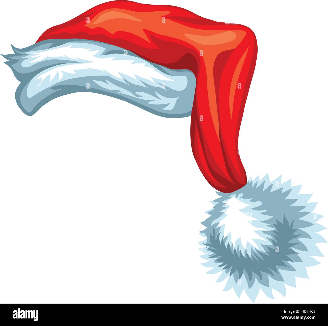 Santa Hat cartoon vector illustration in eps 10 Stock Vector Image ...