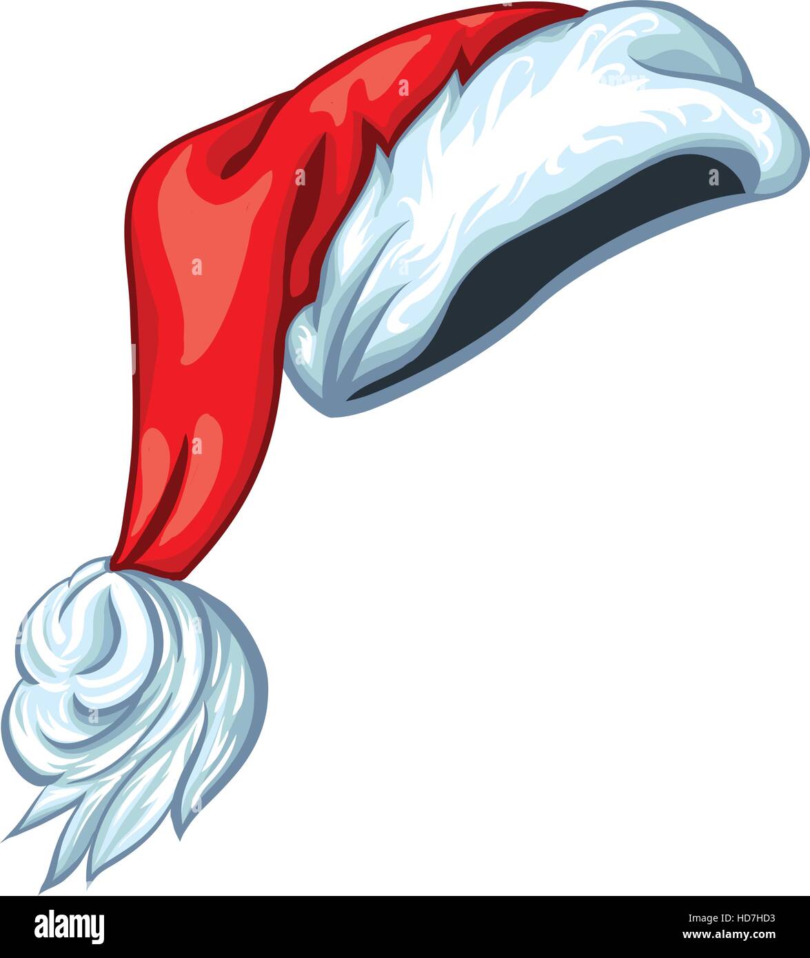 Santa Hat cartoon vector illustration in eps 10 Stock Vector Image ...