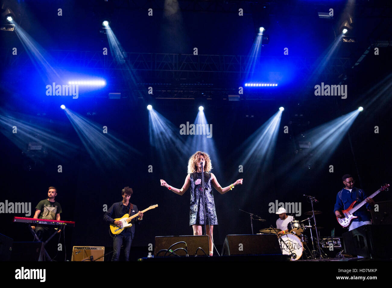 Izzy Bizu performing in the Big Top at Bestival 2016 Featuring: Izzy ...