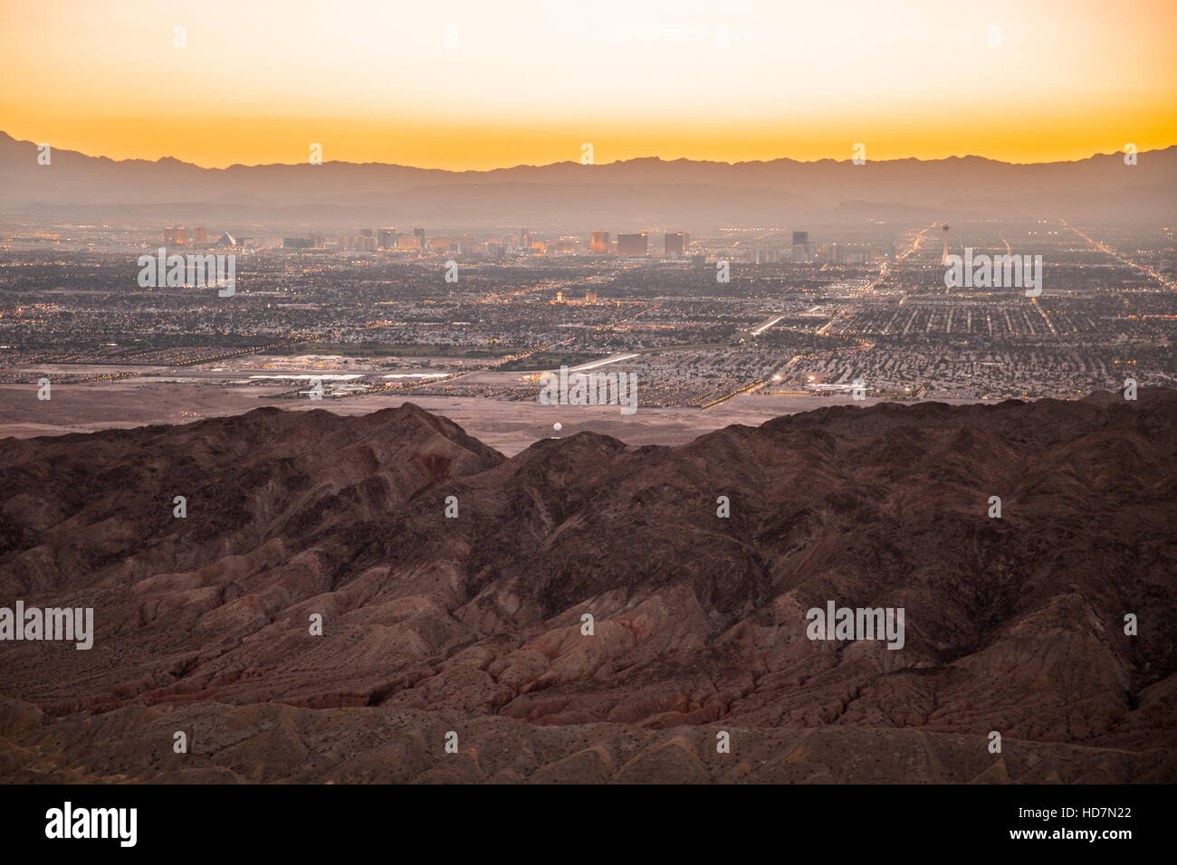 General shots of Las Vegas and surrounding area including aerial images ...