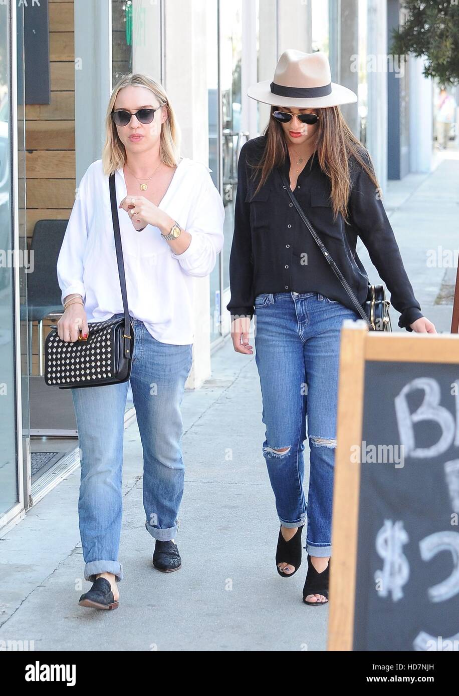 Lea Michele out and about with a friend in Los Angeles Featuring: Lea ...