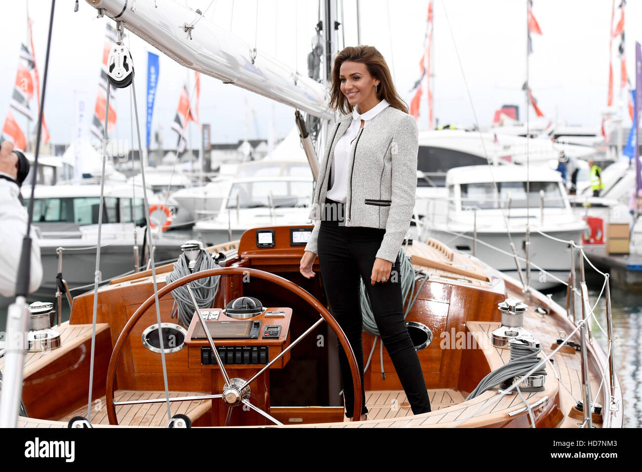 Michelle Keegan opens the Southampton Boat Show, Hampshire, UK. The ...