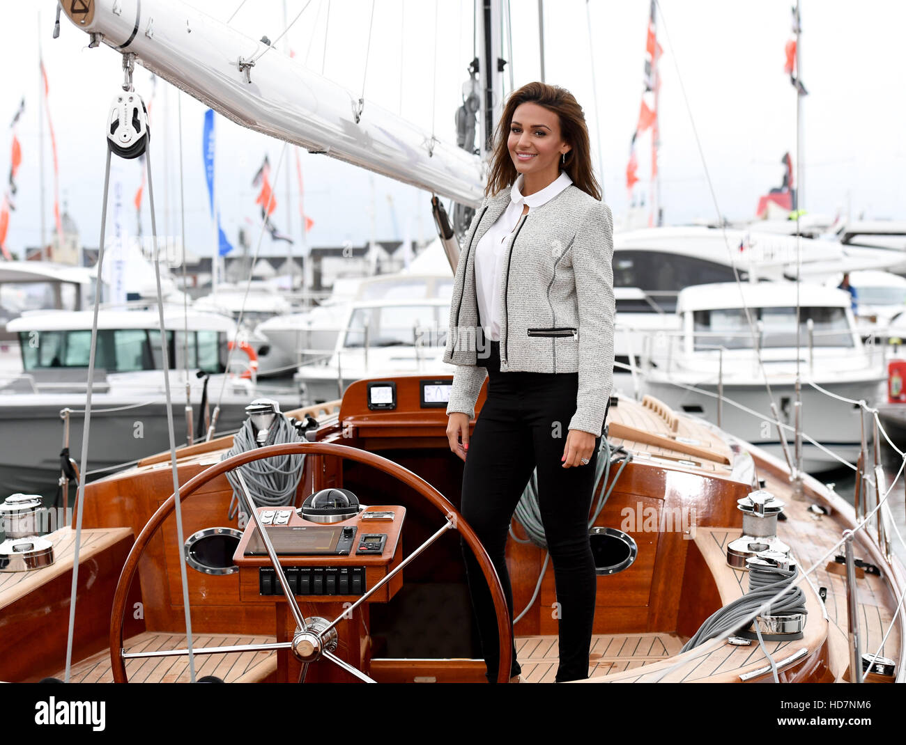Michelle Keegan opens the Southampton Boat Show, Hampshire, UK. The ...