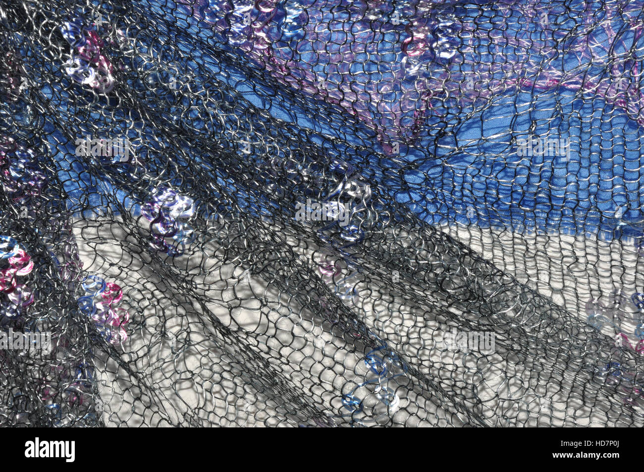 Patterns of the Orenburg downy shawl from delicate goat down Stock ...