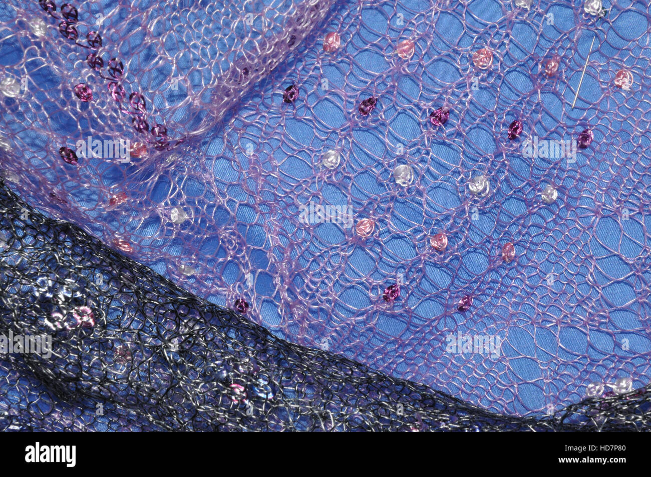 Patterns of the Orenburg downy shawl from delicate goat down Stock ...