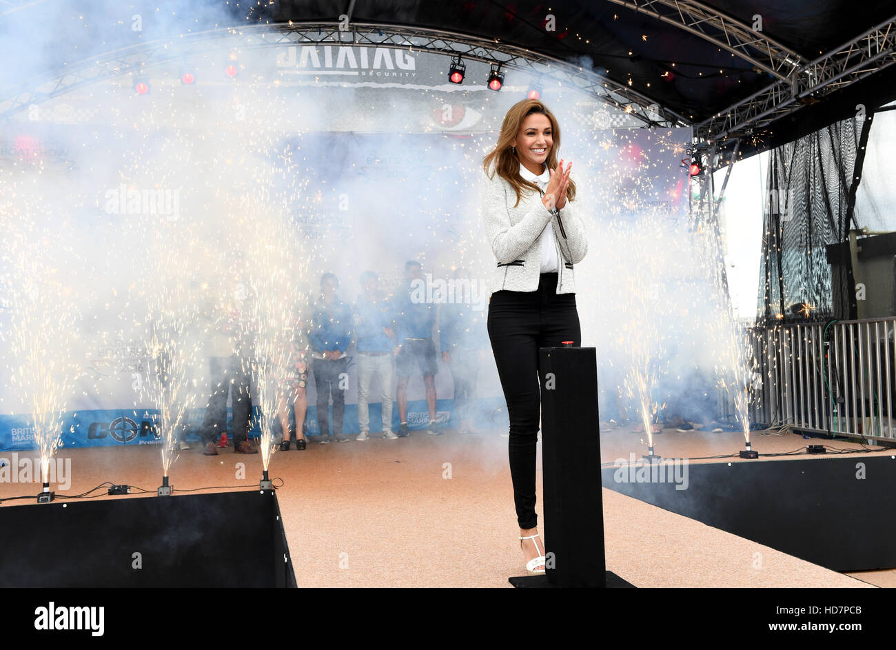 Actress Michelle Keegan opens the Southampton Boat Show, Hampshire, UK ...