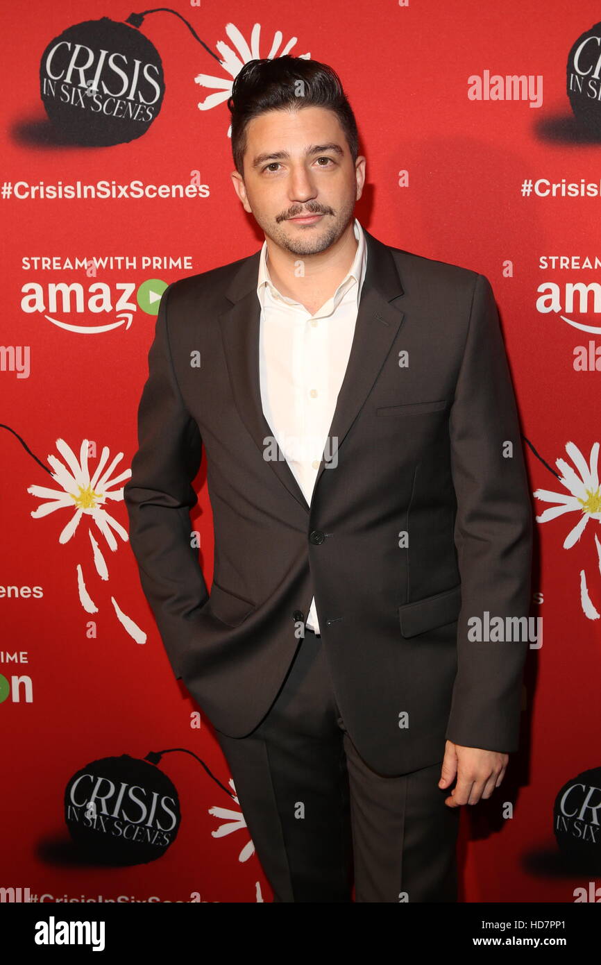 John Magaro attending the world premiere of 'Crisis in Six Scenes' at ...