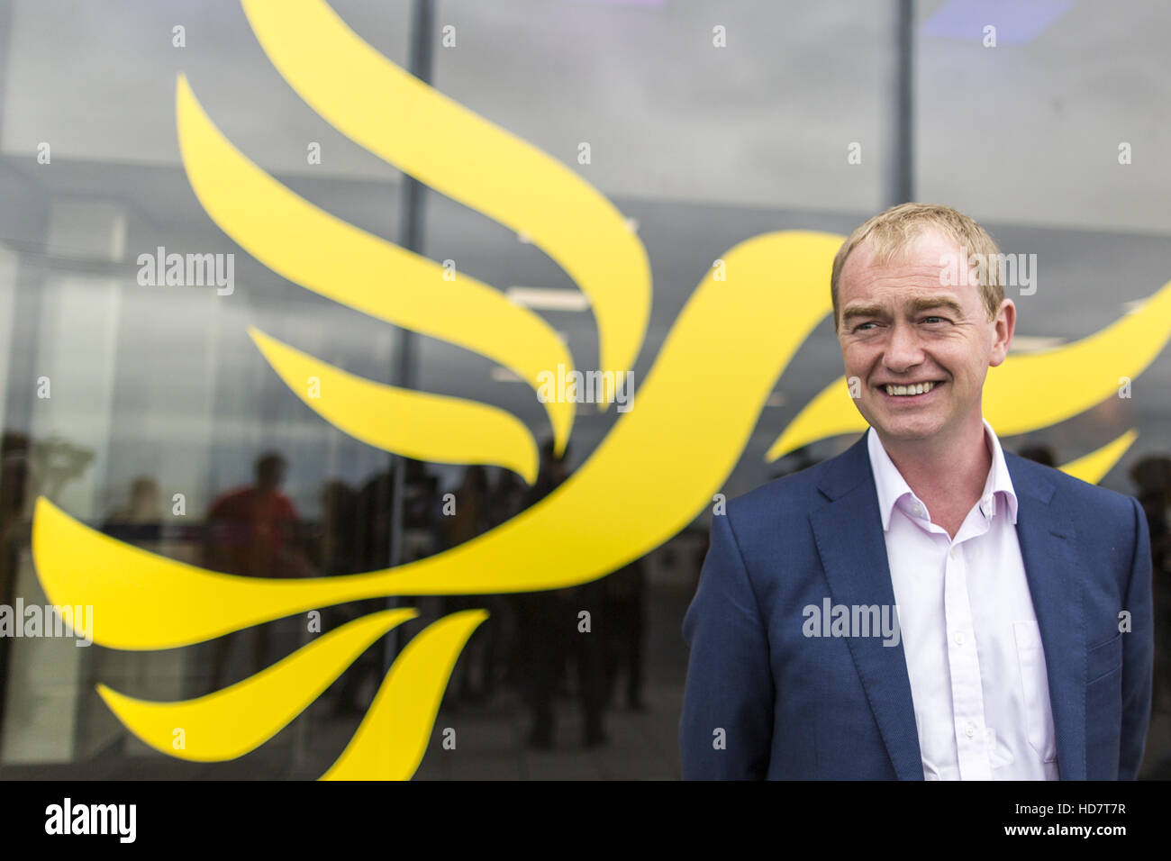 Liberal Democrat leader Tim Farron arrives at the Liberal Democrats ...