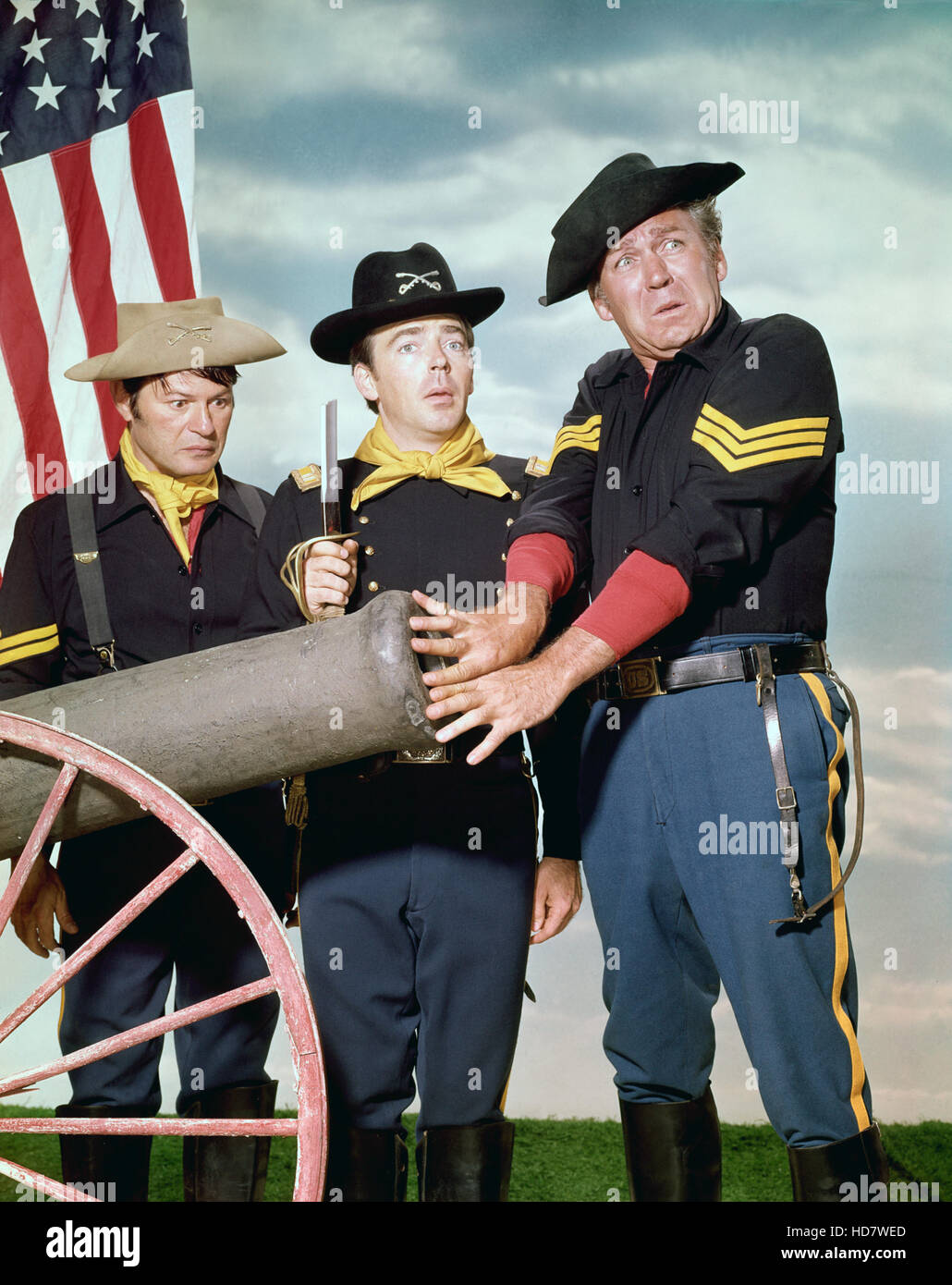 F TROOP, (from left): Larry Storch, Ken Berry, Forrest Tucker, 1965-67 ...