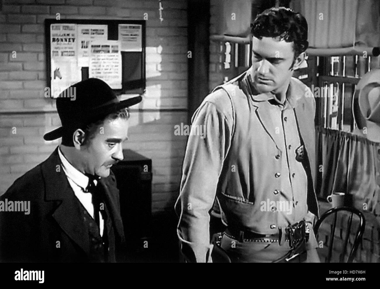 GUNSMOKE, (from left): Milburn Stone, James Arness, 'Matt Gets It ...
