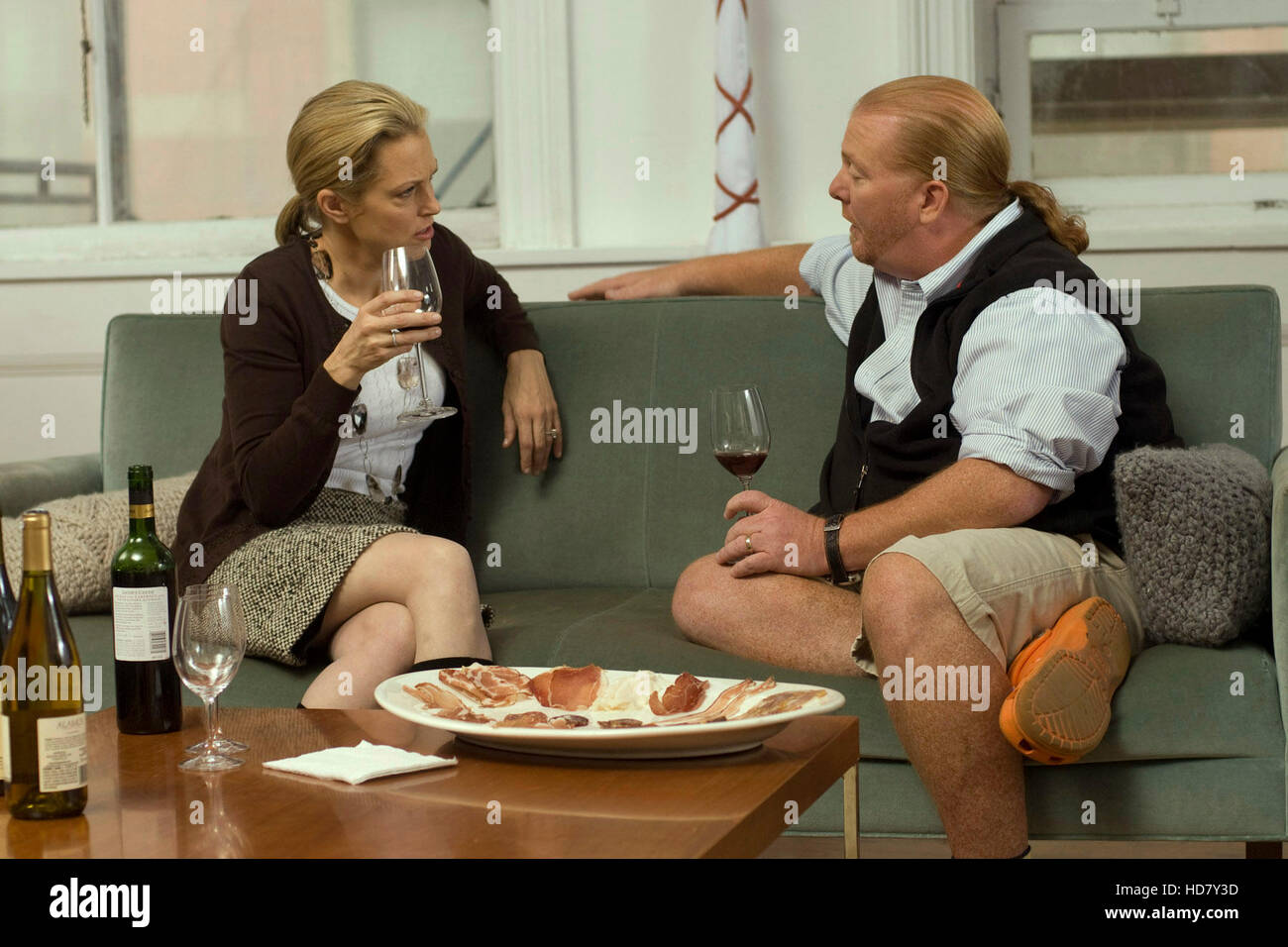 HEAD CASE, (from left): Alexandra Wentworth, Mario Batali, 'That's ...
