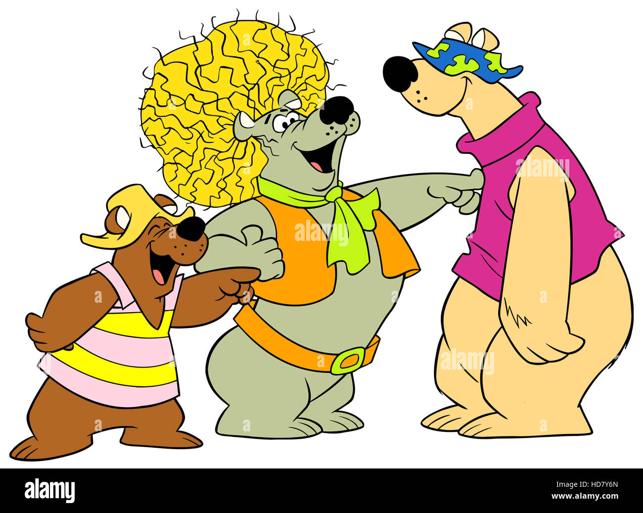 HELP! IT'S THE HAIR BEAR BUNCH, Bubie Bear, Hair Bear, Square Bear ...