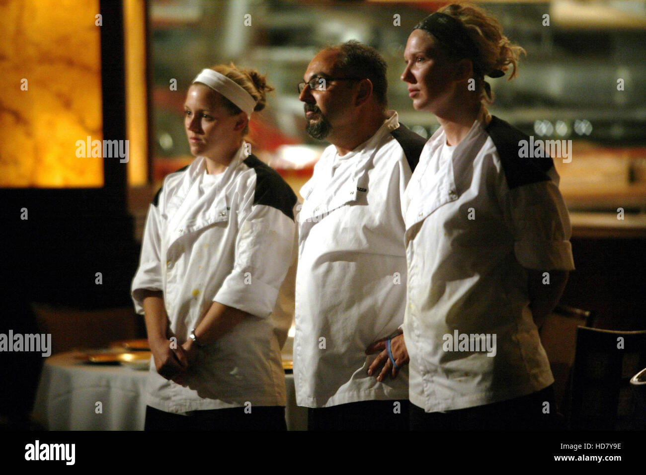 HELL'S KITCHEN, (from left): contestants Christina Machamer, Louis ...