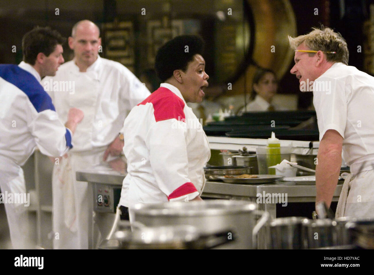 HELL'S KITCHEN, (from front, left): contestant chef Nilka Hendricks ...