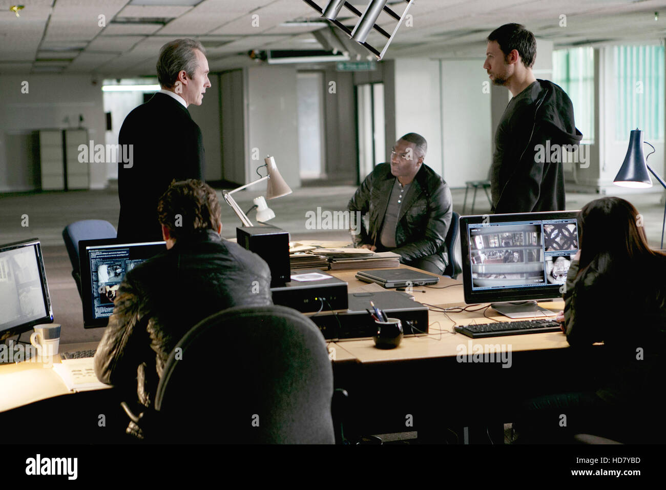 HUNTED, l-r: Adewale Akinnuoye-Agbaje, Lex Shrapnel, Adam Rayner ...