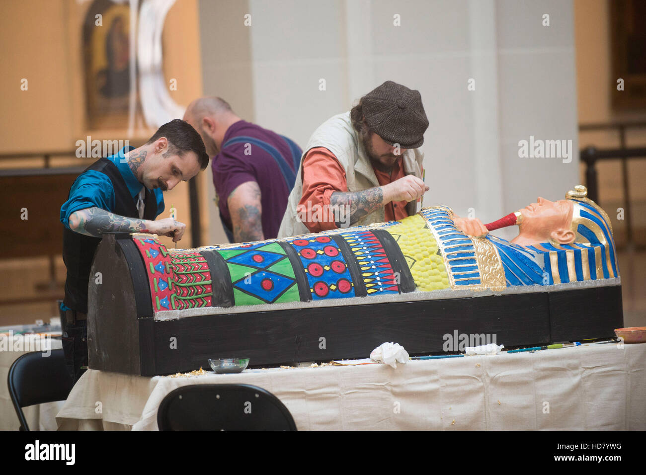 INK MASTER, (fron, from left): contestants Dave Clarke, Matt O'Baugh ...