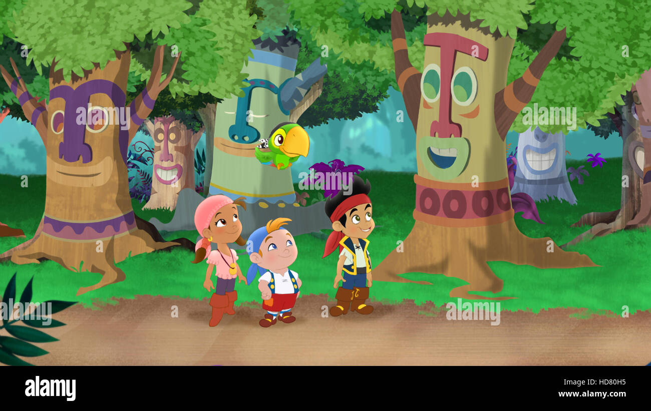 JAKE AND THE NEVER LAND PIRATES, (from left): Izzy, Cubby, Skully, Jake ...