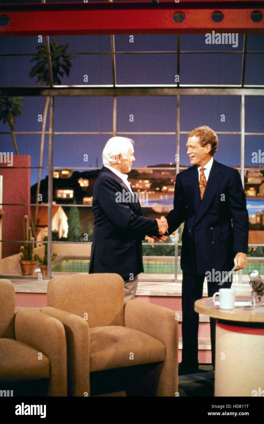 LATE SHOW WITH DAVID LETTERMAN, Johnny Carson, David Letterman, ca ...