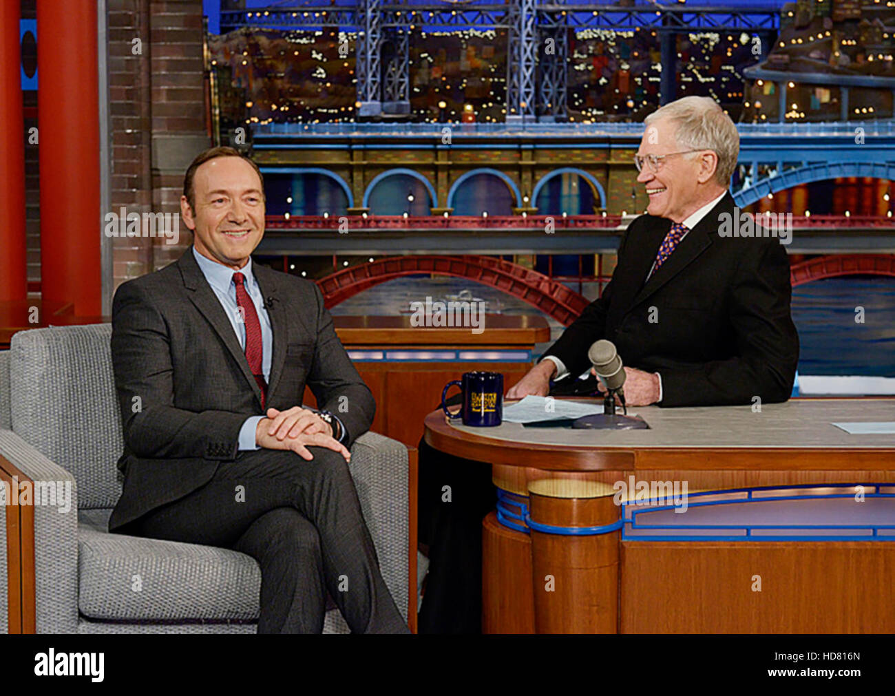 LATE SHOW WITH DAVID LETTERMAN, (from left): Kevin Spacey, David ...