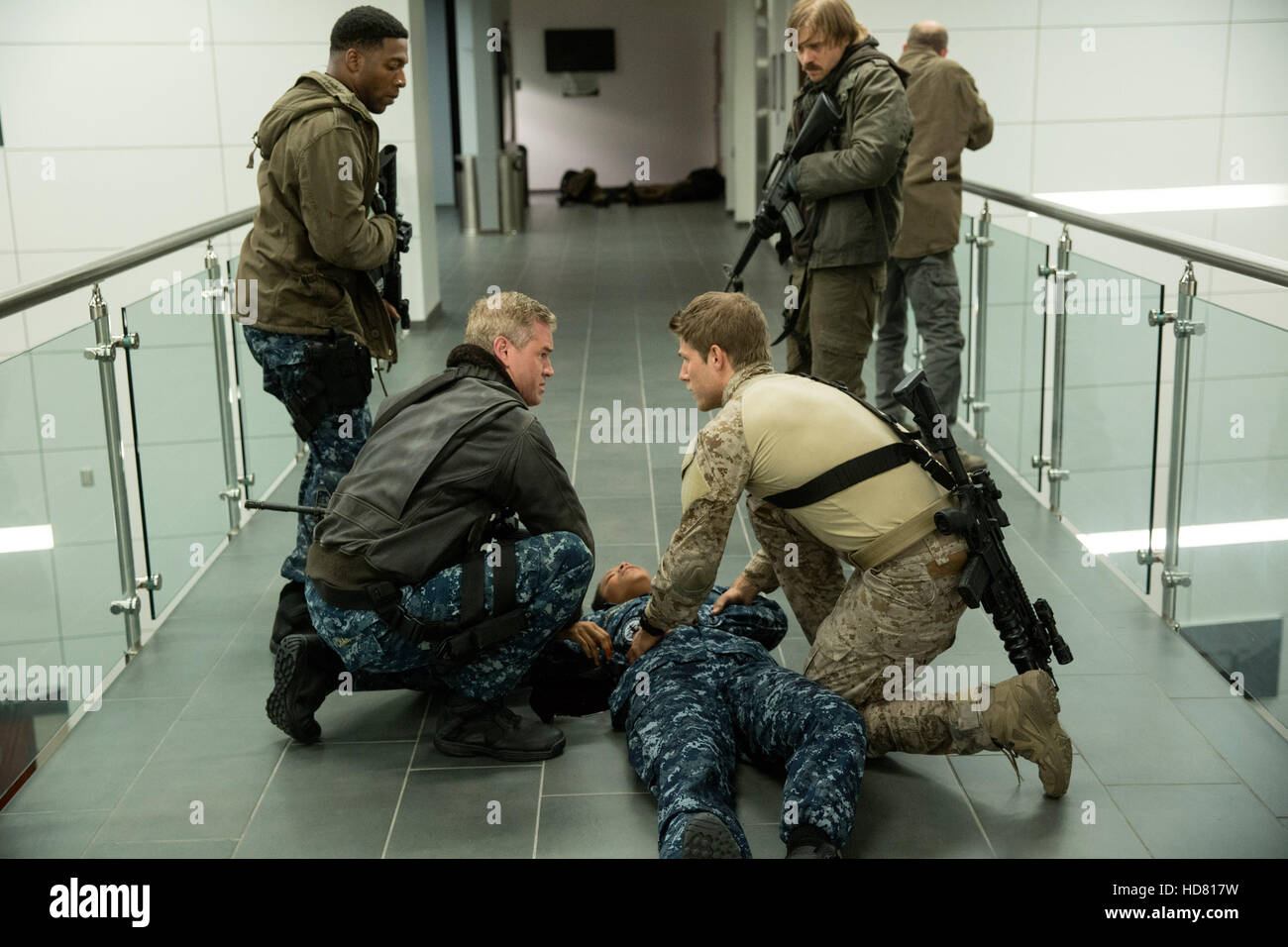 THE LAST SHIP, l-r: Eric Dane, Travis Van Winkle, Jocko Sims, Nathan Sutton in 'Unreal City ...