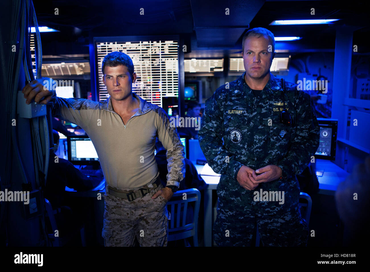 THE LAST SHIP, l-r: Travis Van Winkle, Adam Baldwin in 'SOS' (Season 1 ...