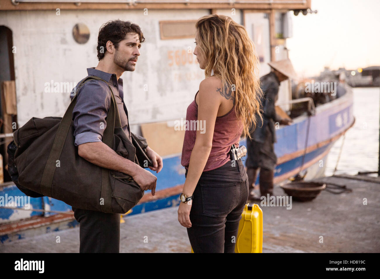 THE LAST SHIP, (from left): Bren Foster, Dichen Lachman, 'Rising Sun ...