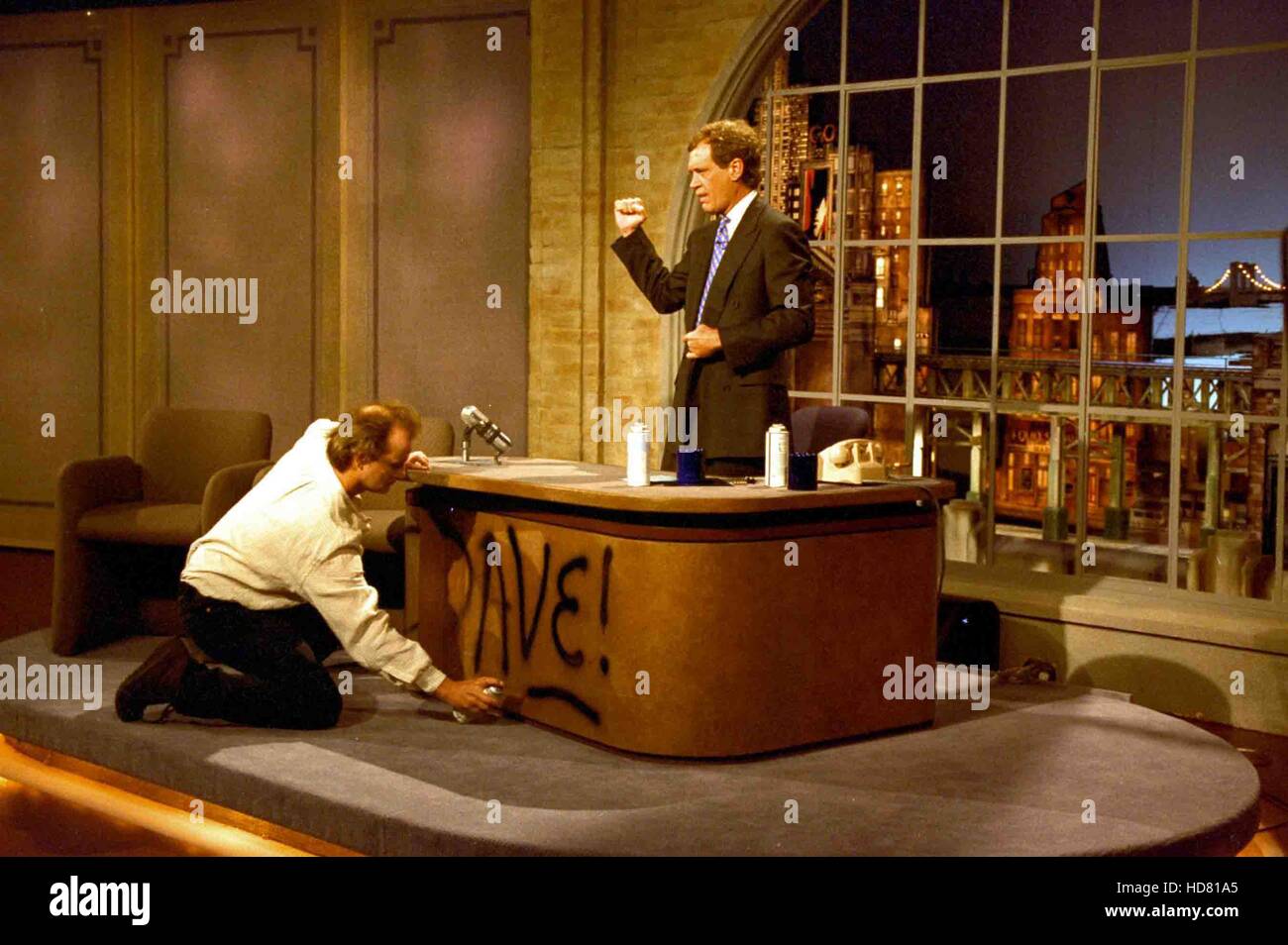 THE LATE SHOW WITH DAVID LETTERMAN, Bill Murray, David Letterman ca ...