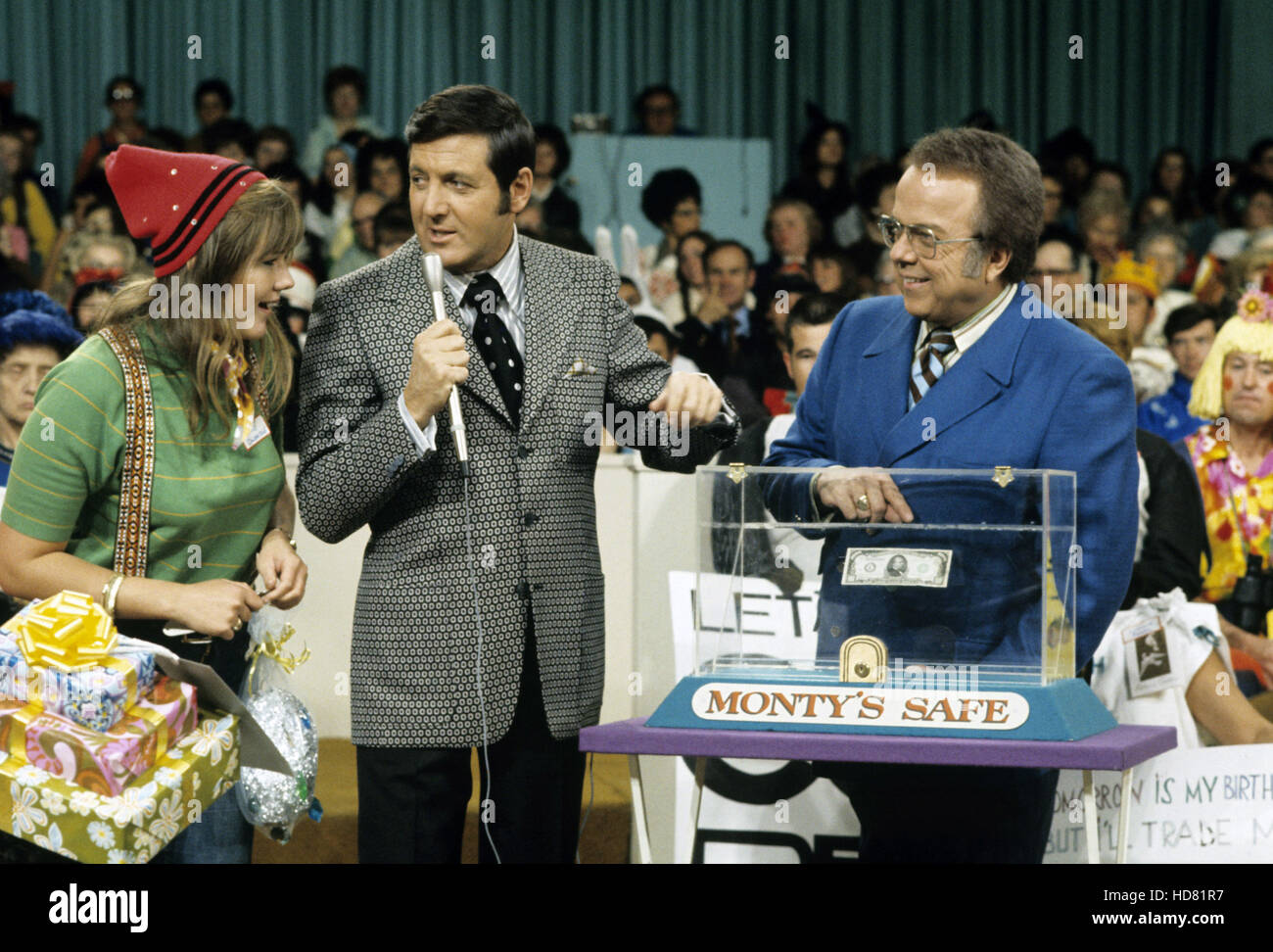 LET'S MAKE A DEAL, Monty Hall (center), Jay Stewart (right), ca. early ...