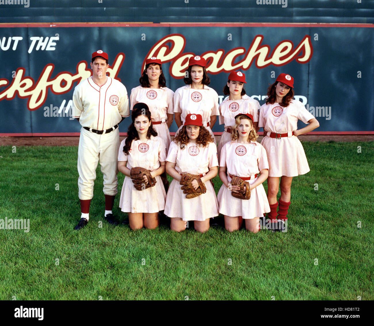 A LEAGUE OF THEIR OWN, (Front) Tracy Reiner, Megan Cavanagh, Tracy ...