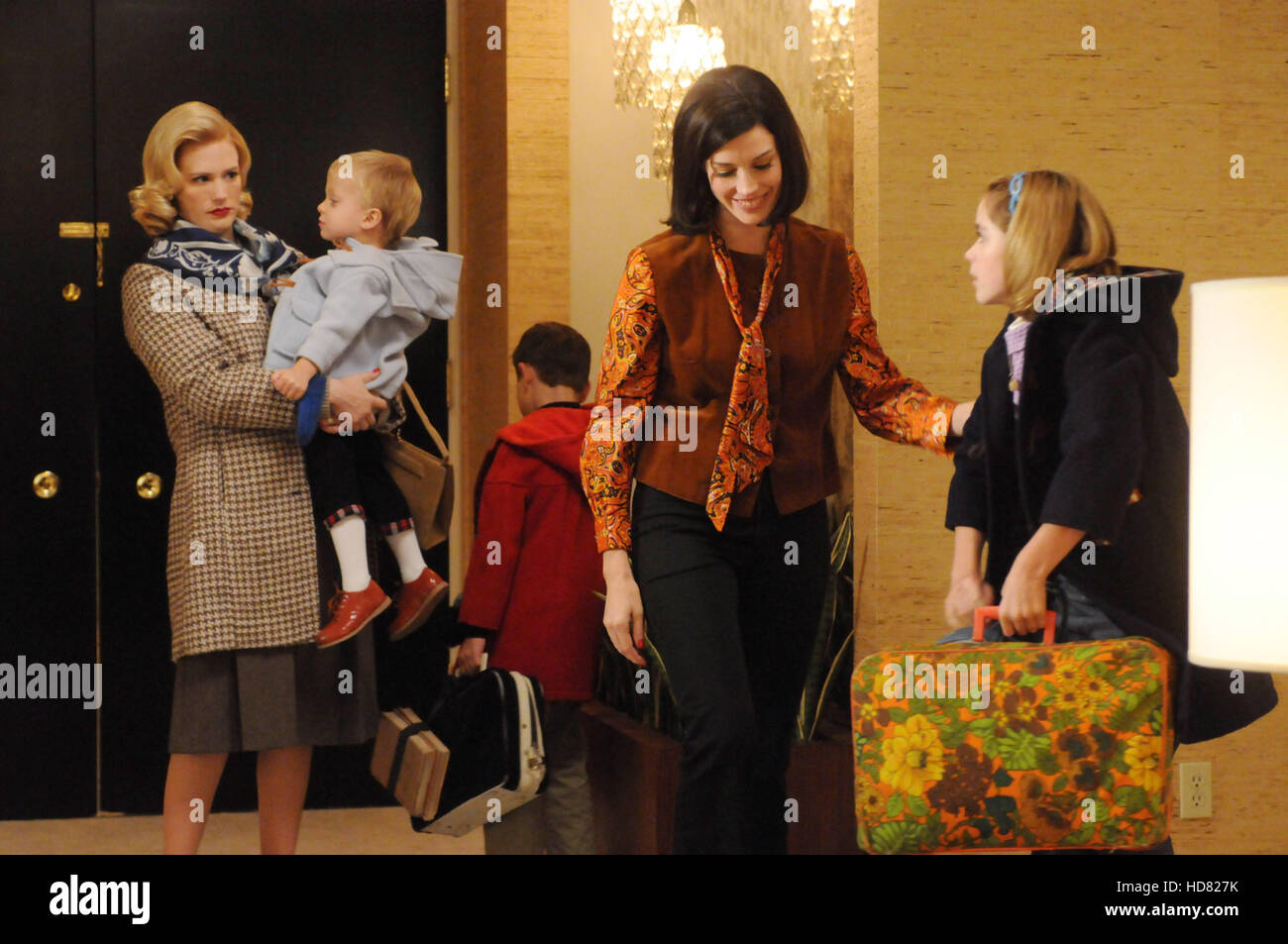 MAD MEN, (from left): January Jones, Evan/Ryder Londo, Mason Vale ...