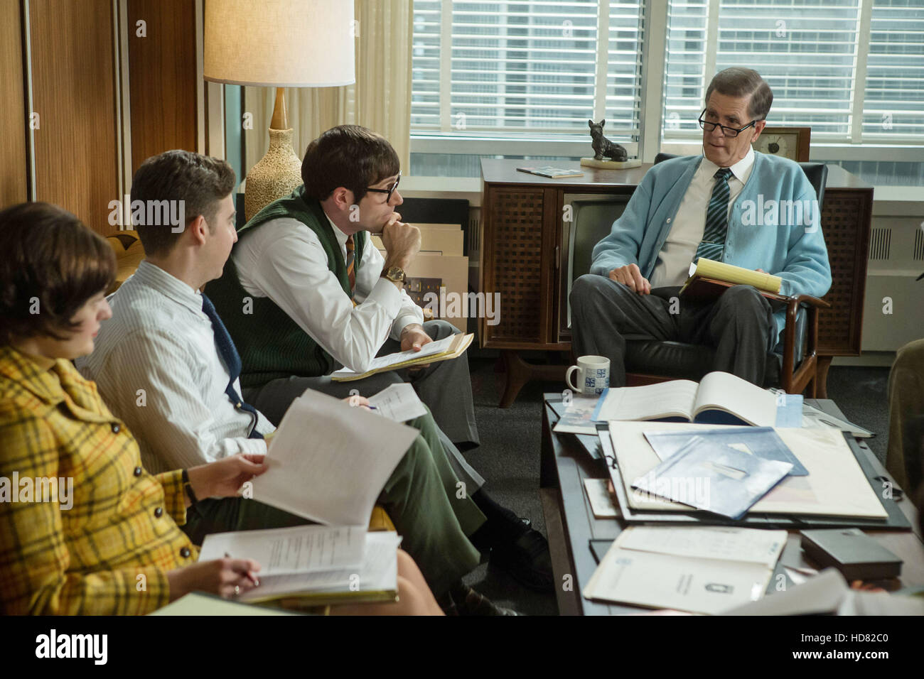 MAD MEN, (from left): Elisabeth Moss, Trevor Einhorn, Kit Williamson ...