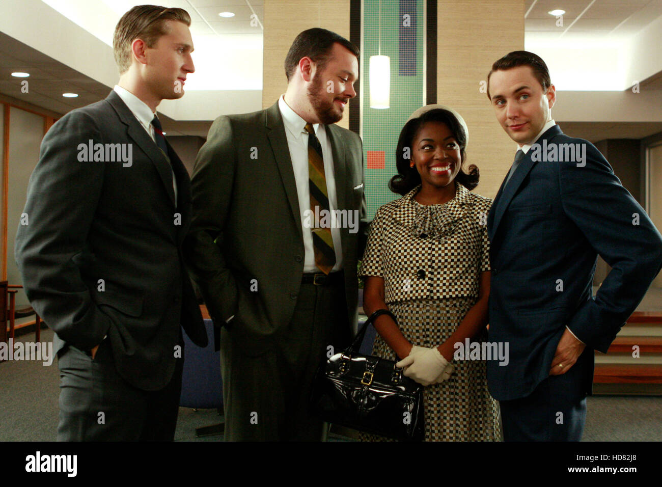 MAD MEN, (from left): Aaron Staton, Michael Gladis, Aloma Wright ...