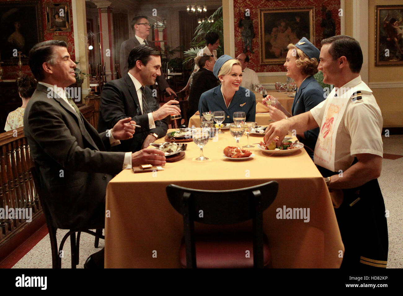 MAD MEN, Bryan Batt (left), Jon Hamm (2nd from left), 'Out Of Town ...