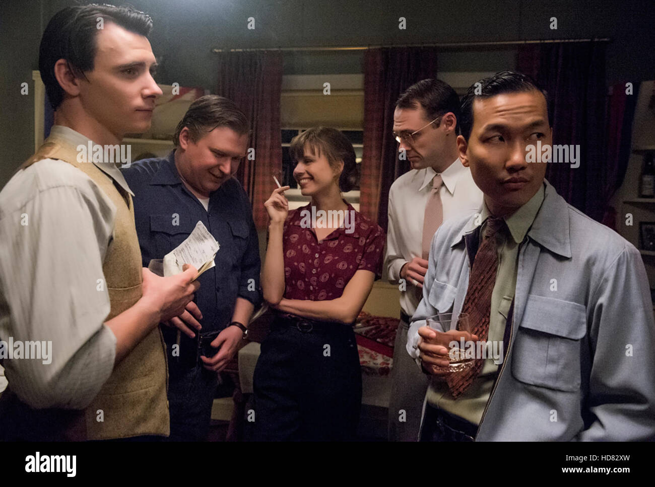 MANHATTAN, (from left): Harry Lloyd, Michael Chernus, Katja Herbers ...