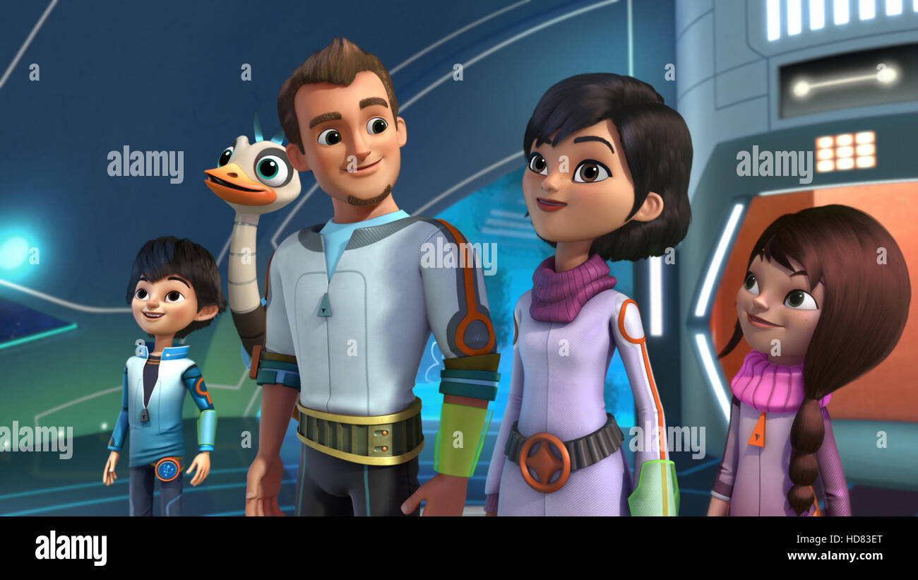 MILES FROM TOMORROWLAND, (from left): Miles, Merc, Leo, Phoebe, Loretta ...