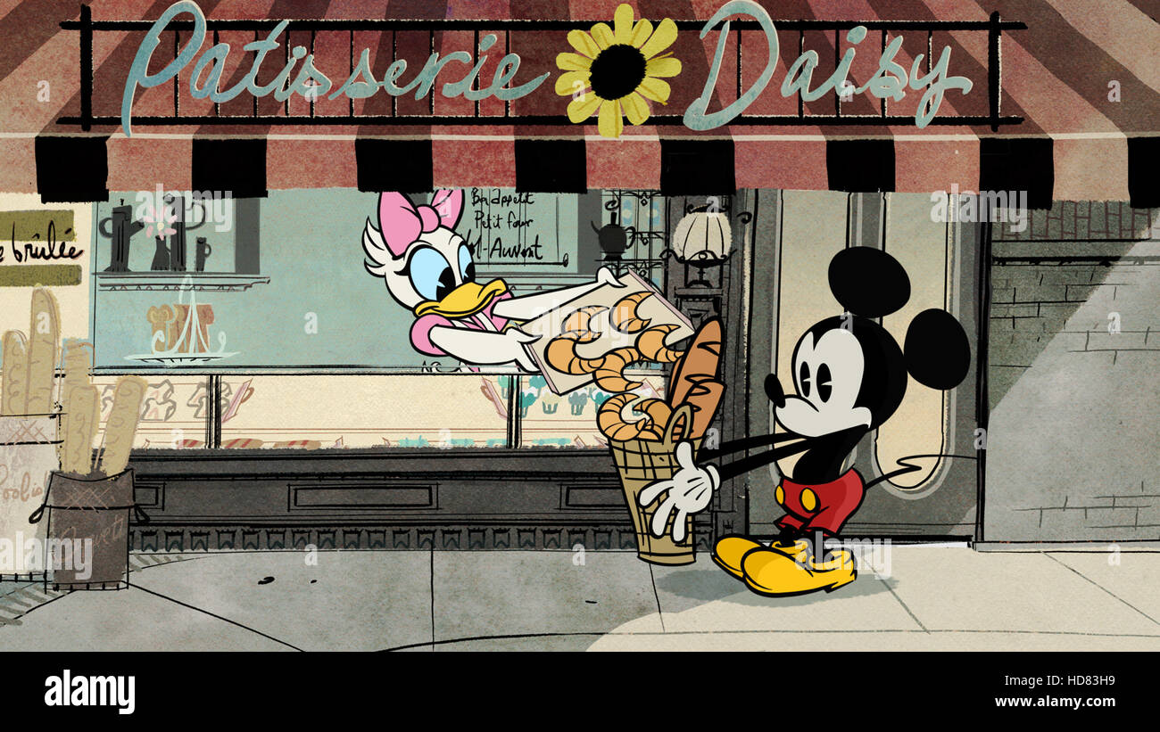 Mickey Mouse From Left Daisy Duck Mickey Mouse Croissant De Triomphe Season 1 Ep 101