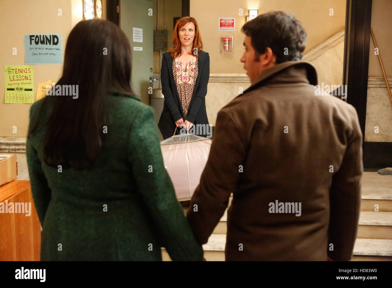 THE MINDY PROJECT, l-r: Mindy Kaling, Sarah Burns, Chris Messina in 'You've Got Sext', (Season 2 ...