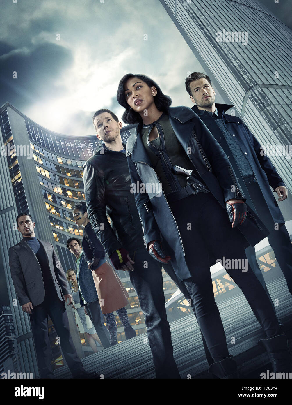 MINORITY REPORT, l-r: Wilmer Valderrama, Laura Regan, Daniel London, Li ...