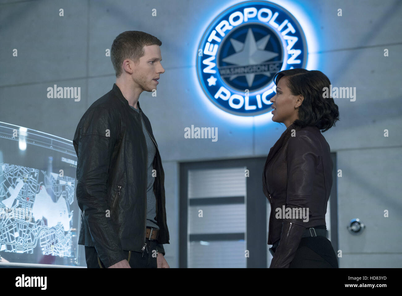 MINORITY REPORT, (from left): Stark Sands, Meagan Good, 'Fredi ...