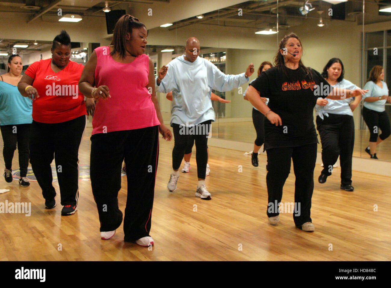 MO'NIQUE'S F.A.T. CHANCE: THE ROAD TO PARIS, Mo'Nique (3rd from left ...