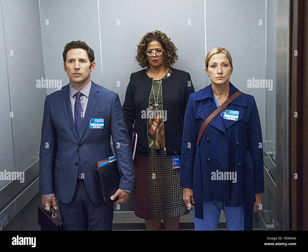 NURSE JACKIE, l-r: Mark Feuerstein, Anna Deavere Smith, Edie Falco in ...