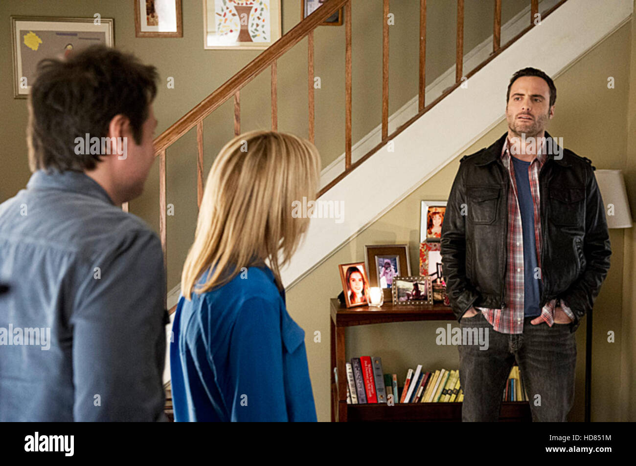 NURSE JACKIE, (from left): Adam Ferrara (back to camera), Edie Falco ...