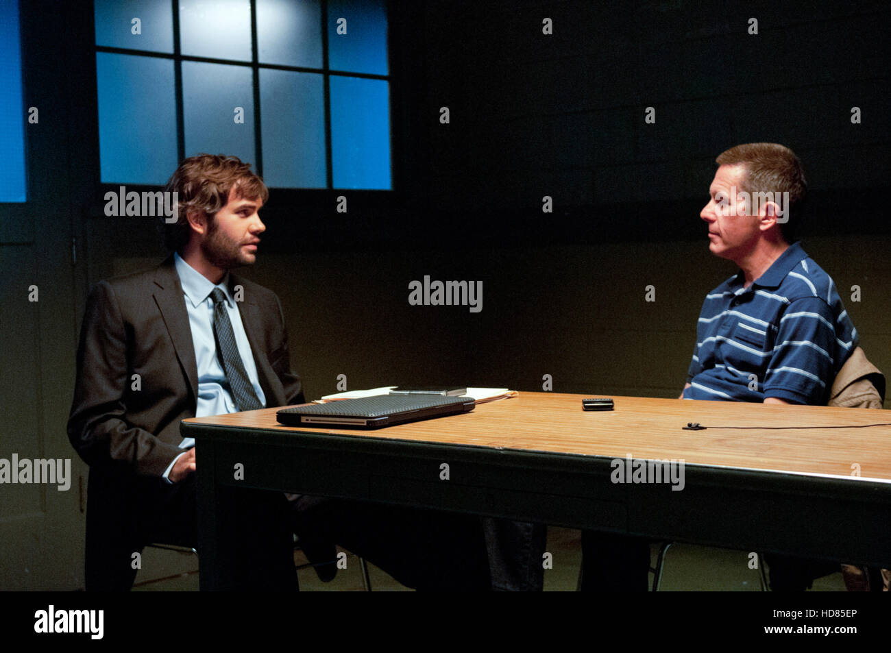 AN OFFICER AND A MURDERER, (from left): Rossif Sutherland, Gary Cole ...