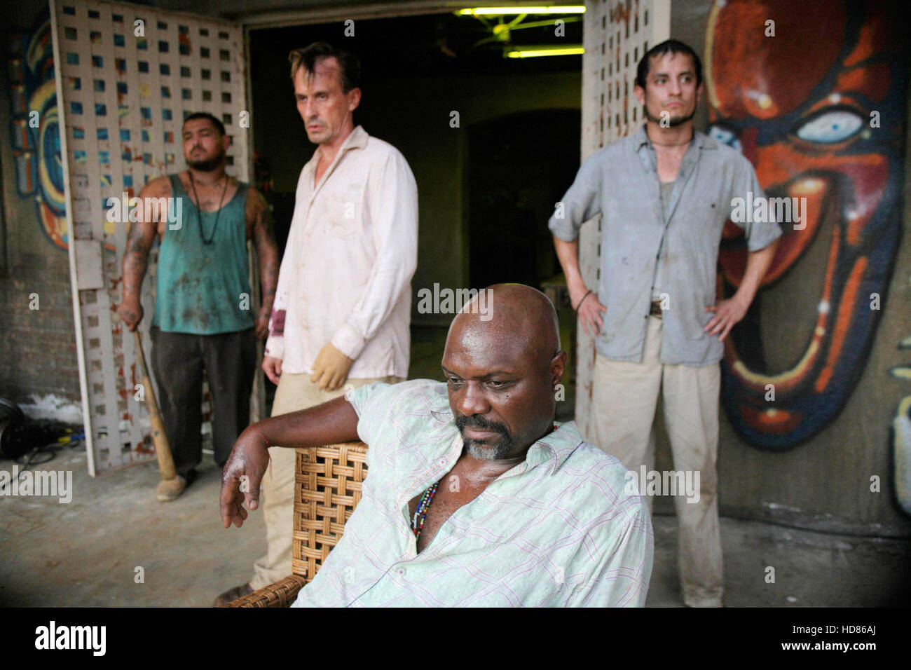 PRISON BREAK, Robert Knepper (2nd from left), Robert Wisdom (2nd from ...