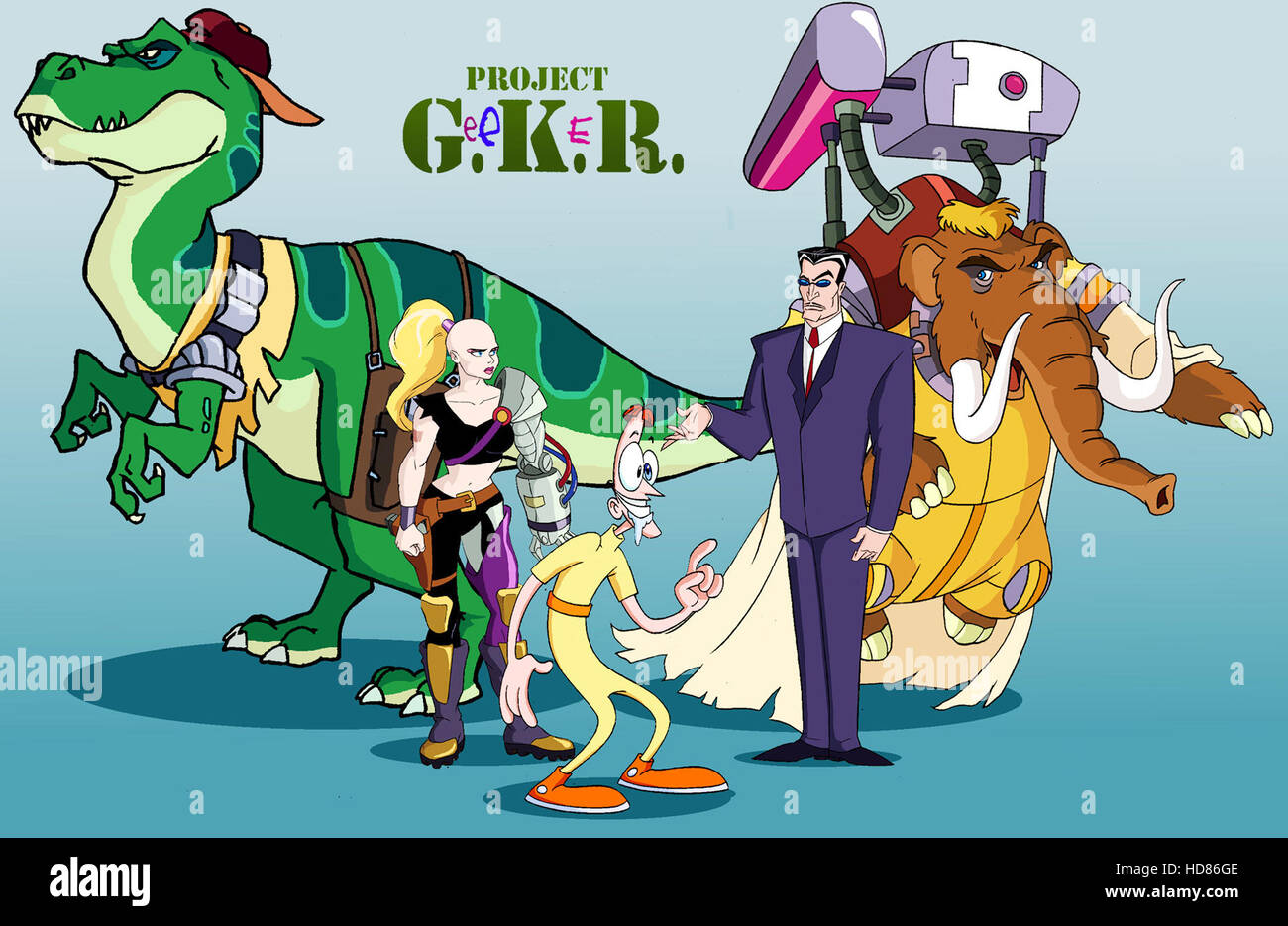 PROJECT G.E.E.K.E.R., (from left): Noah, Lady MacBeth, Geeker, Mister ...