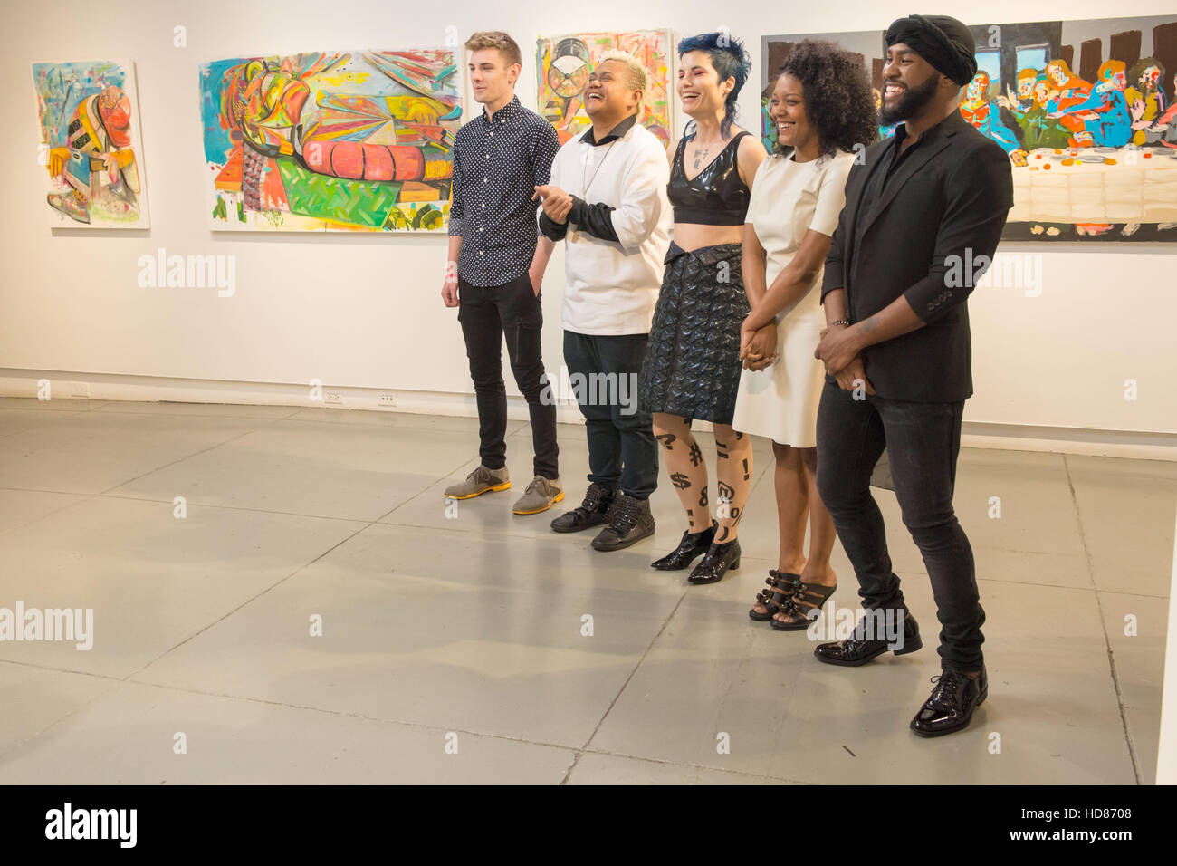 PROJECT RUNWAY ALL STARS, (from left): contestants Sam Donovan, Kini ...