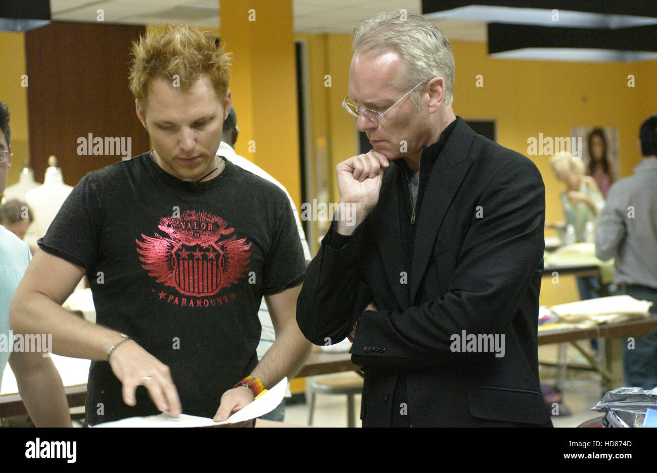 PROJECT RUNWAY, contestant Kayne Gillaspie, Tim Gunn, (Season 3), 2004 ...