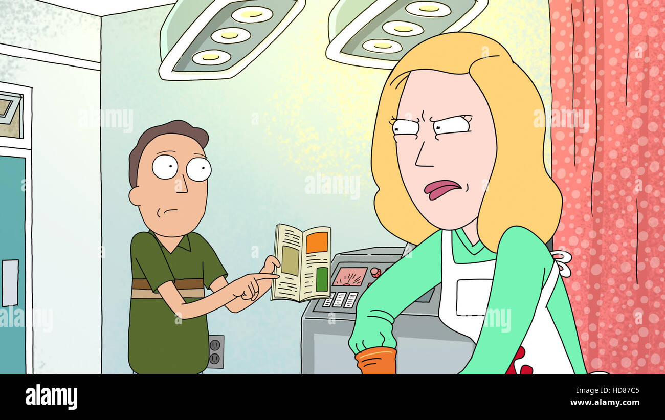 RICK AND MORTY, (from left): Jerry Smith, Beth Smith, (Season 1). photo ...