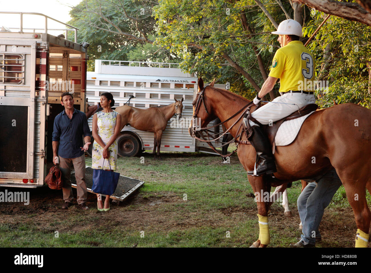 ROYAL PAINS, (from left): Mark Feuerstein, Reshma Shetty, Gary Cole ...